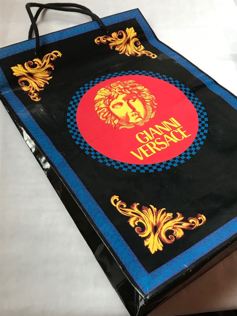 Vintage Gianni Versace Greco Medusa Paper Bag Made in Italy, from ...