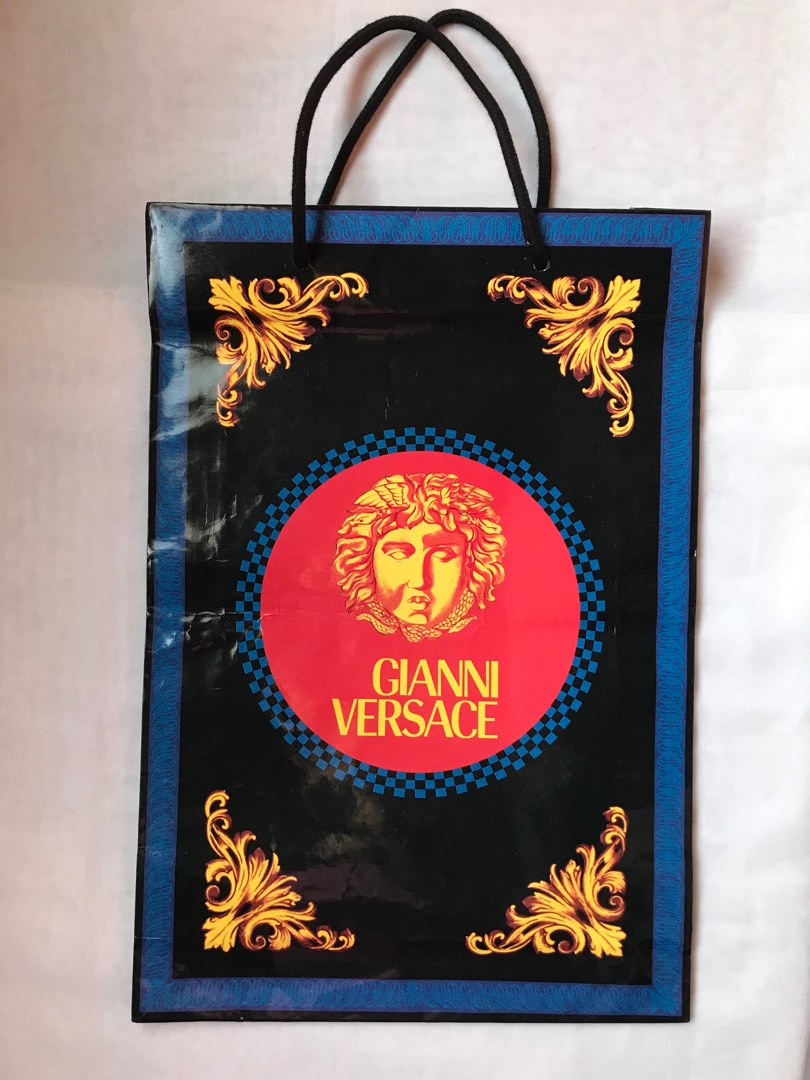 Vintage Gianni Versace Greco Medusa Paper Bag Made in Italy, from ...