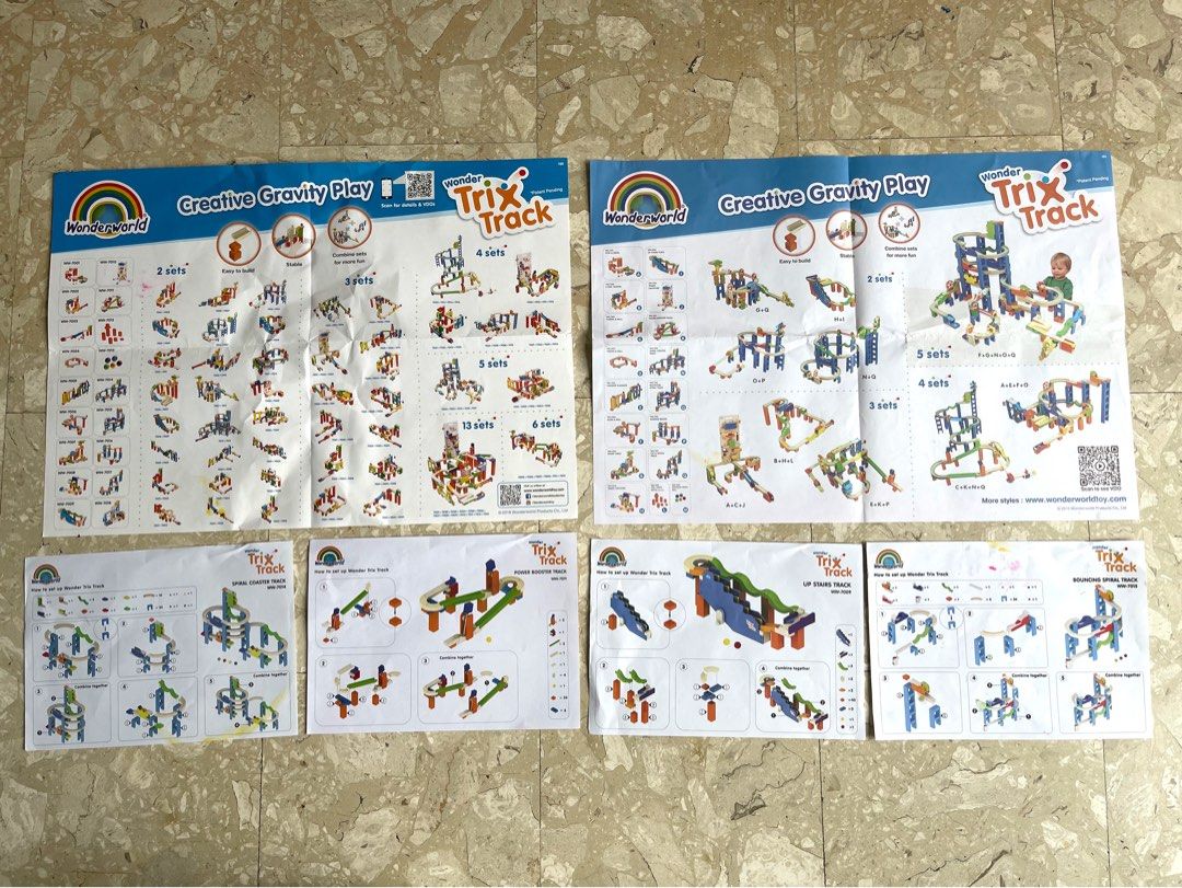 Giant lot of Wonder Trix Track Marble Run, Hobbies & Toys, Toys & Games ...