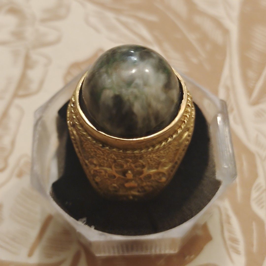 Giok Totol Ring - Brass, Women's Fashion, Jewelry & Organisers, Rings ...