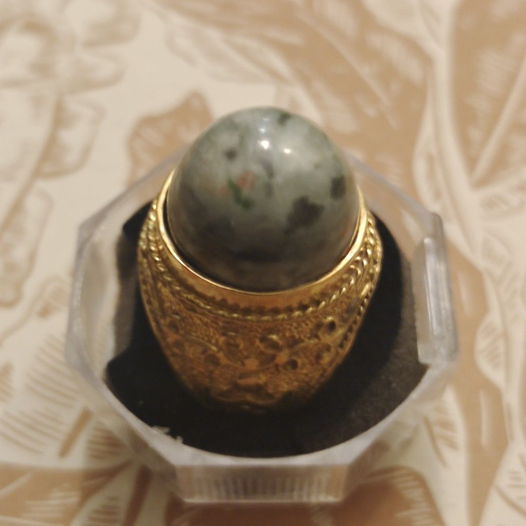 Giok Totol Ring - Brass, Women's Fashion, Jewelry & Organisers, Rings ...