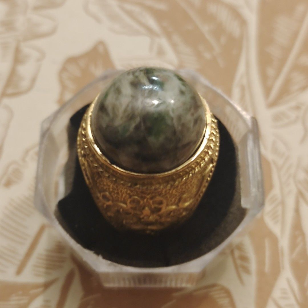 Giok Totol Ring - Brass, Women's Fashion, Jewelry & Organisers, Rings ...