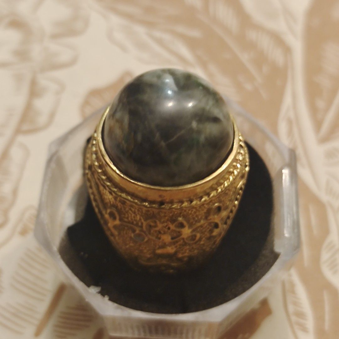 Giok Totol Ring - Brass, Women's Fashion, Jewelry & Organisers, Rings ...