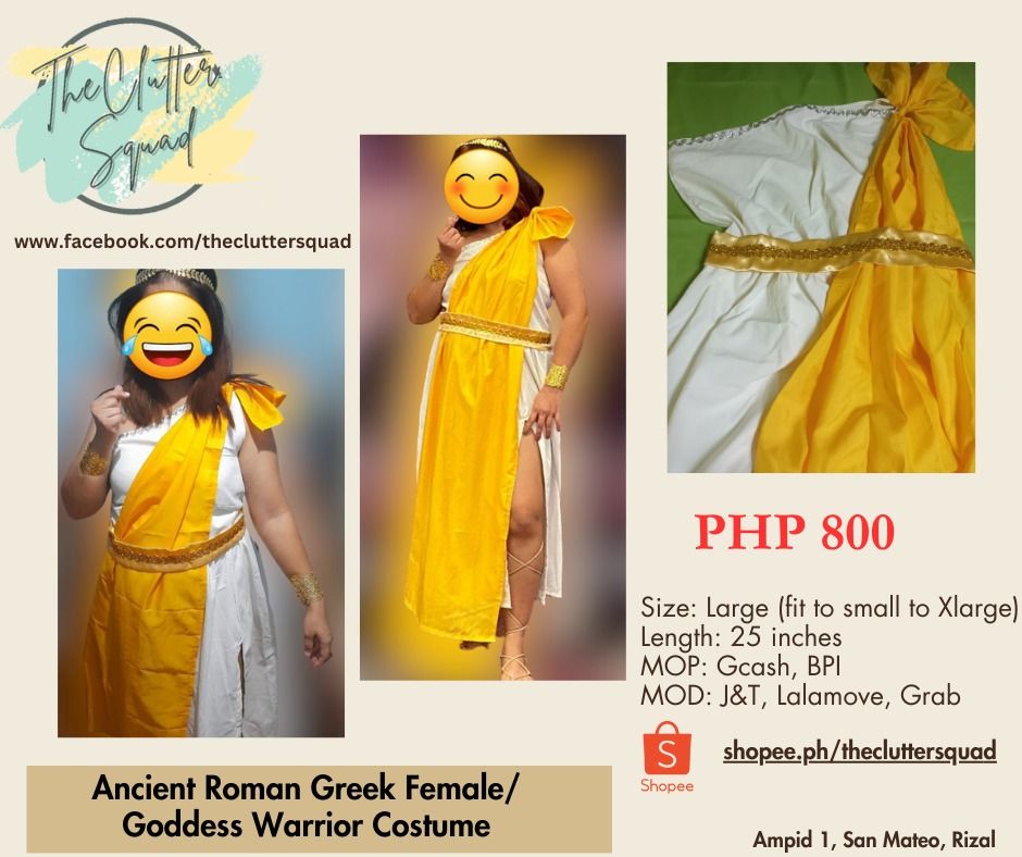 Greek Goddess/Warrior Costume, Women's Fashion, Dresses & Sets ...