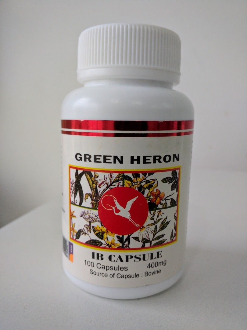 Green Heron IB Capsule (400mg x 100 cap), Health & Nutrition, Health ...