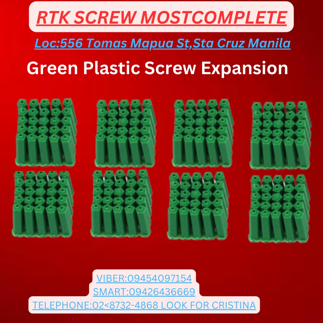 Green Plastic Screw Expansion on Carousell