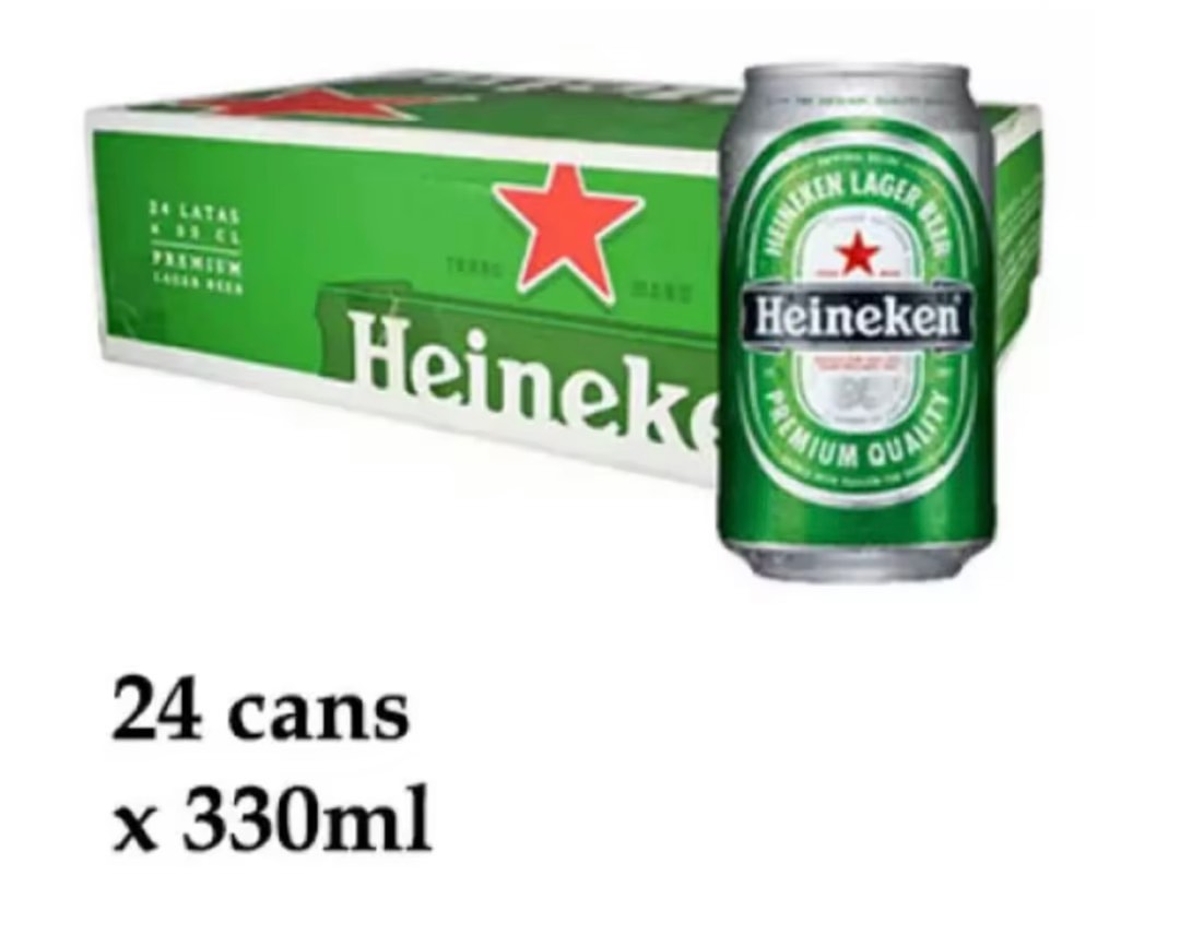 Heineken carton x 24 can 320ml offer ! Last few, Food & Drinks, Alcoholic Beverages on Carousell