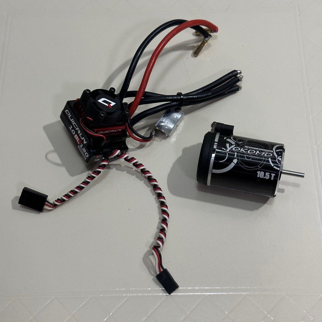 Hobbywing 10BL120 Esc & Yokomo 10.5T Motor Tamiya Arrma Traxxas Xray ...