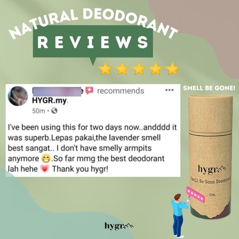 Hygr Eco-Friendly Natural Deodorant. Fights & eliminates body odour ...