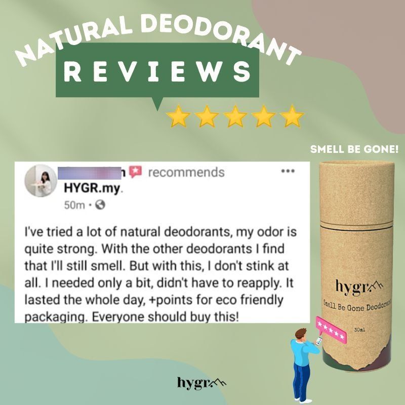 Hygr Eco-Friendly Natural Deodorant. Fights & eliminates body odour ...