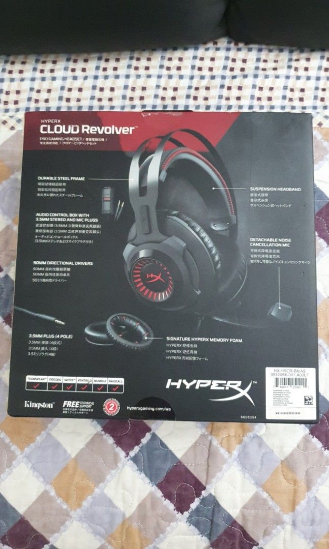 HyperX Cloud Revolver Gaming Headset for PC Xbox Mac iPhone Android PS4 ...