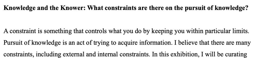 IBDP M22 TOK Exhibition (10/10, Graded A), 興趣及遊戲, 書本 & 文具, 教科書 - Carousell