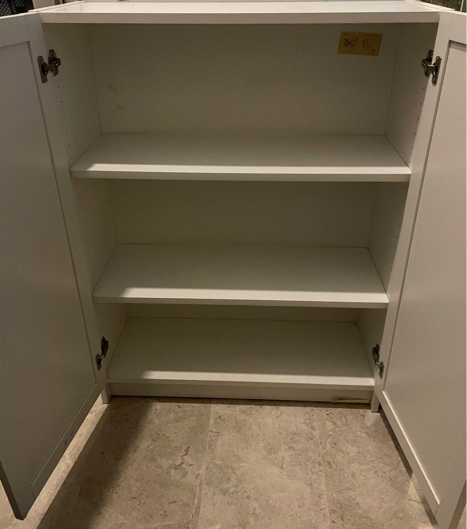 IKEA Billy Bookcase with doors (shoe cabinet, Shelves, cupboard ...