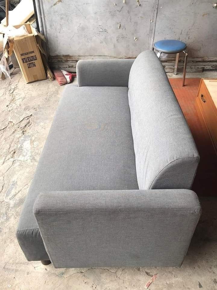 Ikea hemlingby gray loveseat 57L x 23W x 16H seat height inches ...
