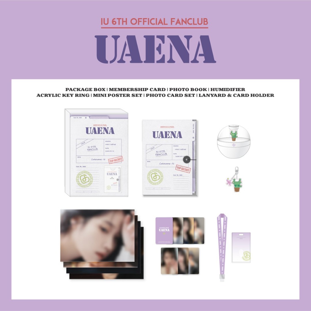 IU 6th Gen Fan Club Kit (Official Merchandise) 2023 UAENA, Hobbies ...