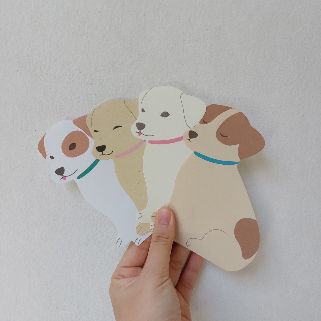 Jack Russel Terrier Dog Memo Message Card Sticky Note, Buku & Alat ...