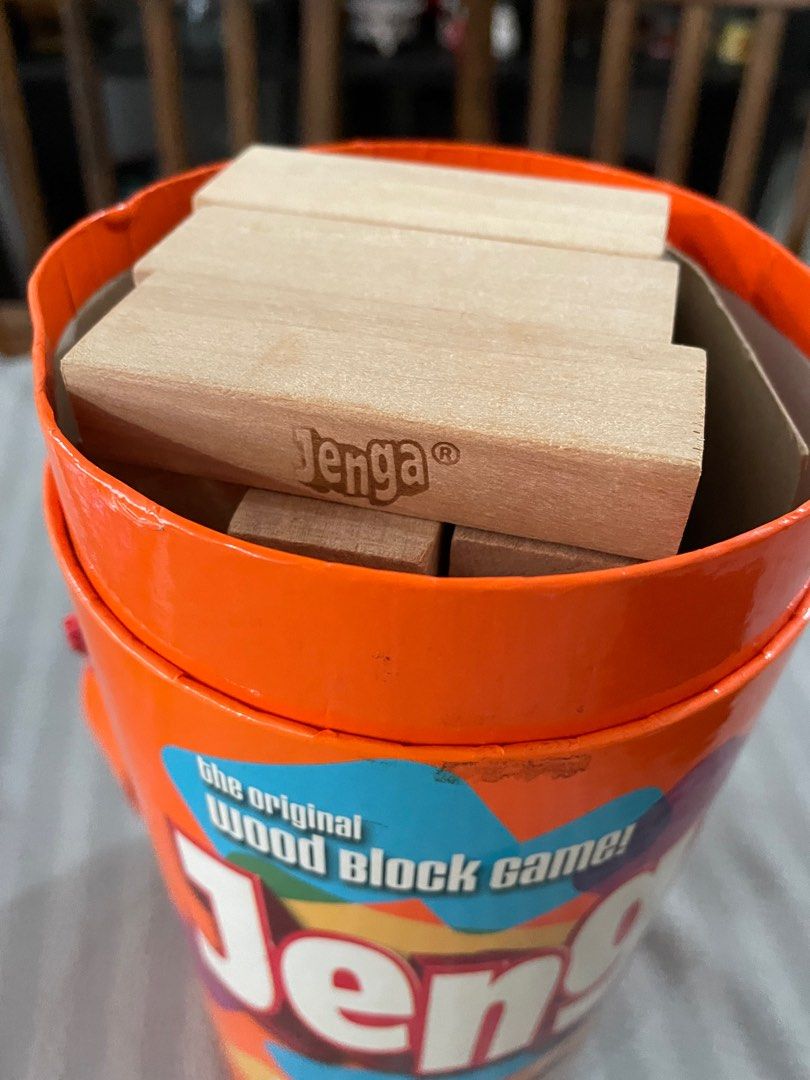 Jenga Wood Block game, Hobbies & Toys, Toys & Games on Carousell