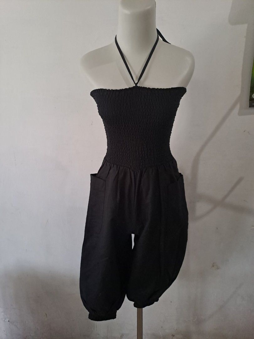 Jp kemben hitam putih, Fesyen Wanita, Pakaian Wanita, Jumpsuits di ...