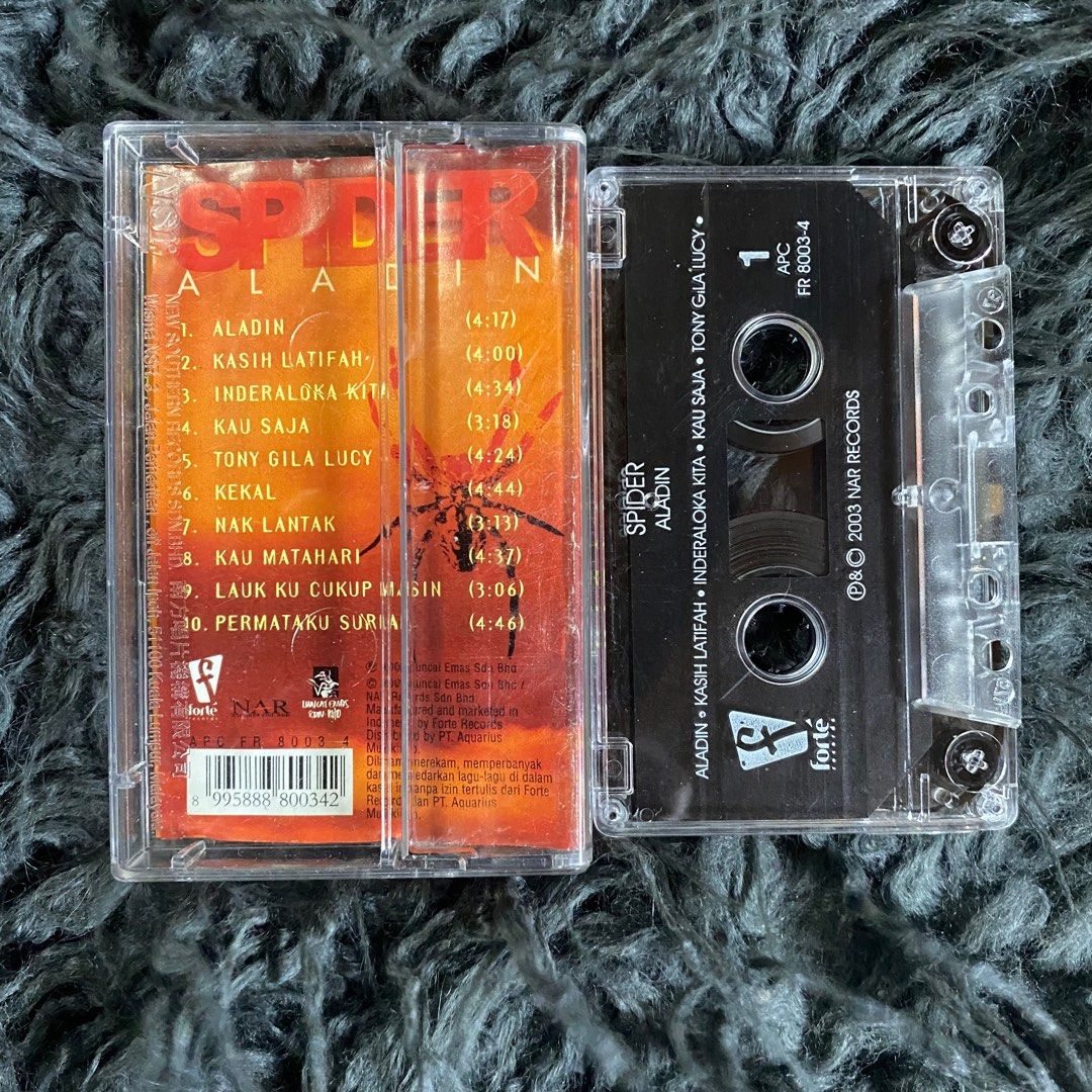 KASET SPIDER Aladin, Hobbies & Toys, Music & Media, CDs & DVDs on Carousell