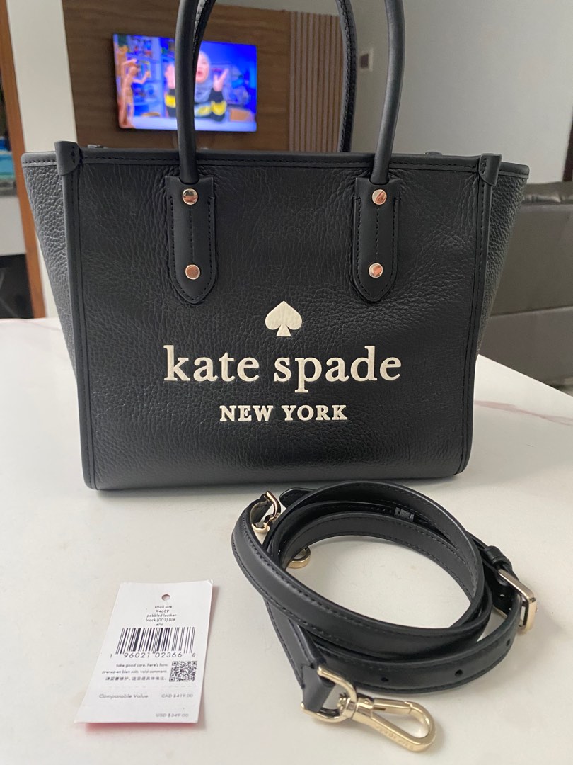 (SOLD) Kate Spade leather totebag small, Barang Mewah, Tas & Dompet di ...