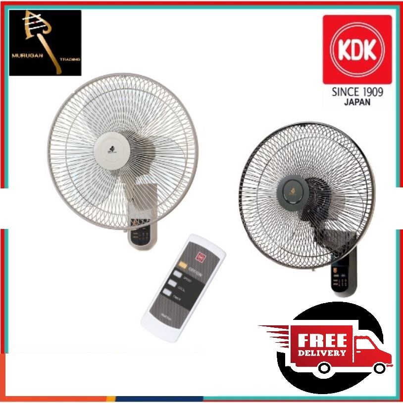 KDK Wall Fan M40MS 40cm Wall Fan (Black) with REMOTE, Furniture & Home ...