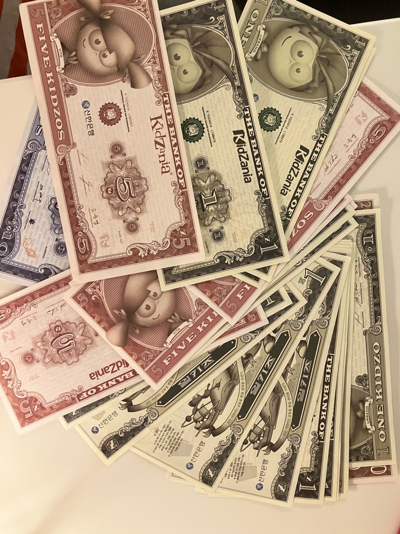 $70 Korea Kidzania money & $36 Singapore Kidzania money , 兒童＆孕婦用品, 嬰兒玩具 ...