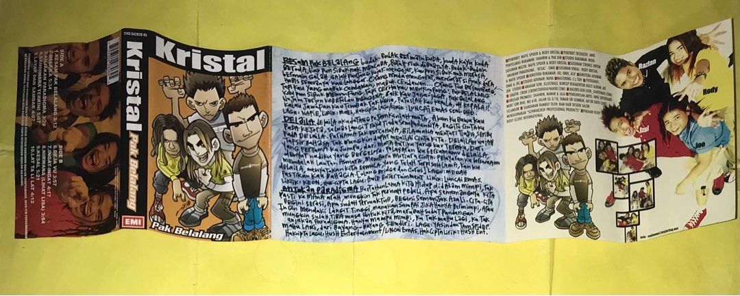 KRISTAL - PAK BELALANG CASSETTE, Hobbies & Toys, Music & Media, CDs ...
