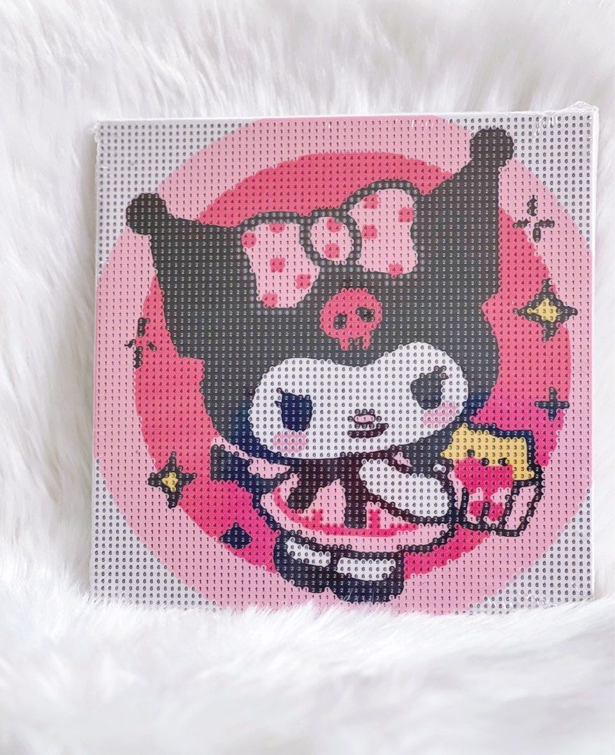 Kuromi DIY Diamond Painting With Frame & Full Diamond Tile Painting ...