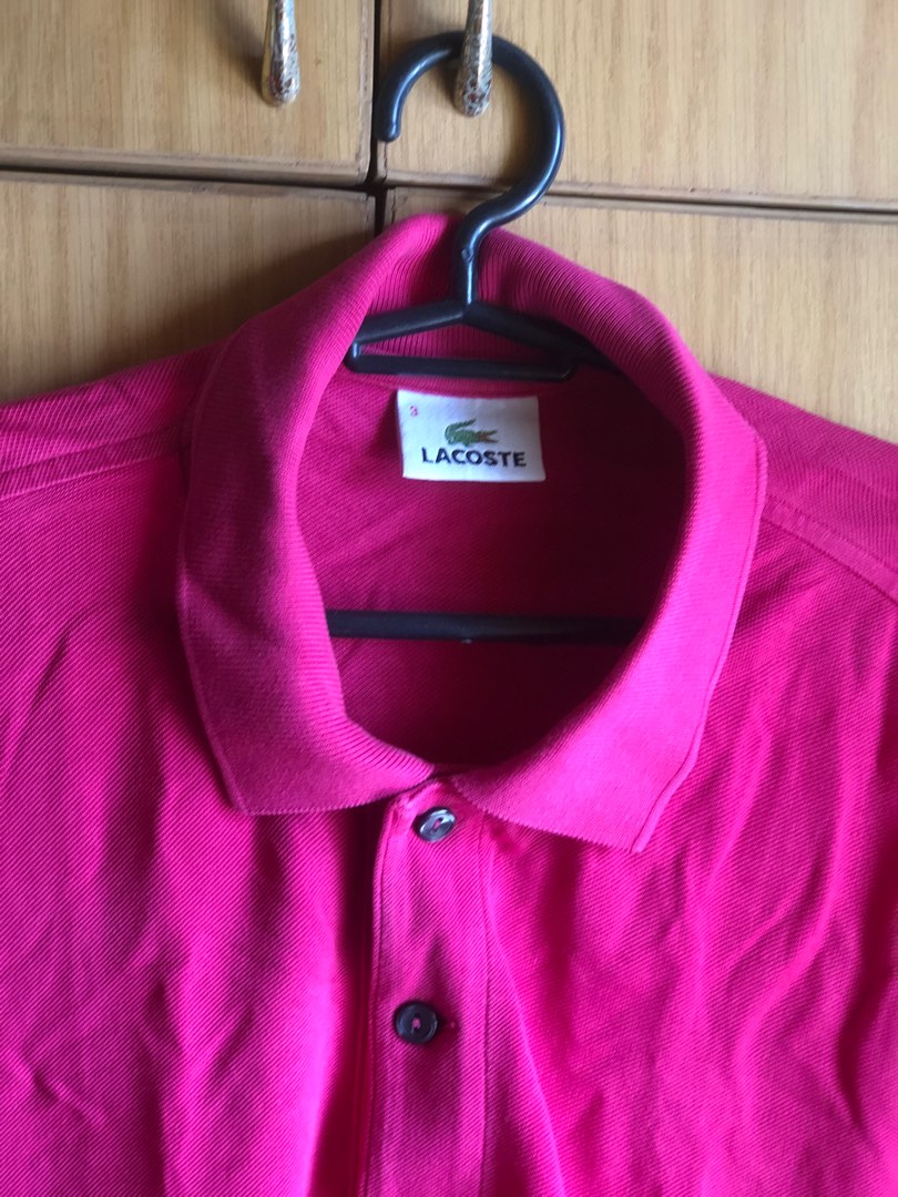 Lacoste Hot Pink Polo Shirt, Men's Fashion, Tops & Sets, Tshirts & Polo ...
