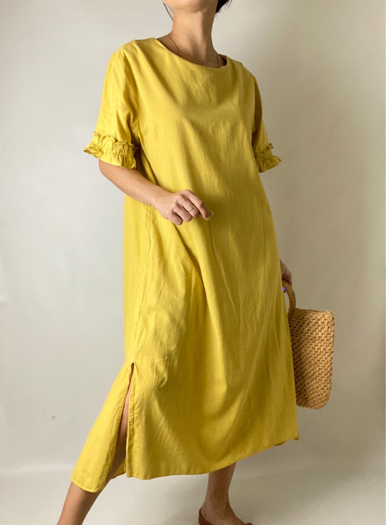 LINEN: Dandelion slip in mermaid dress, Women's Fashion, Dresses & Sets ...