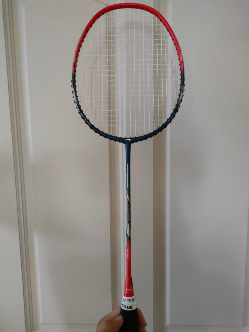 [Lining] Air Force 77 G2 Badminton Racket (Navy/Red) , Sports Equipment ...