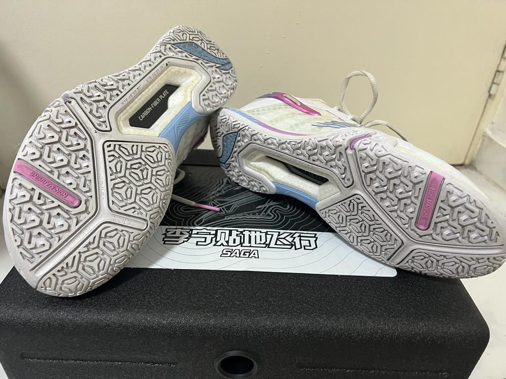 Li-Ning Saga Pro Badminton Shoes - 贴地飞行, Sports Equipment, Sports ...