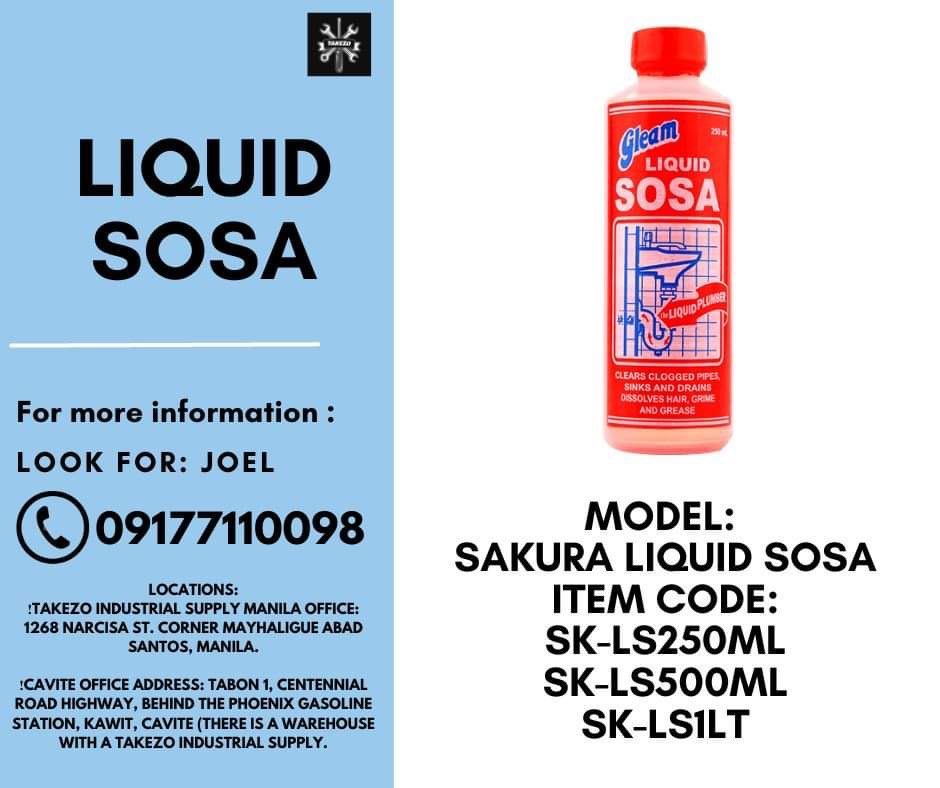 LIQUID SOSA, Commercial & Industrial, Industrial Equipment on Carousell