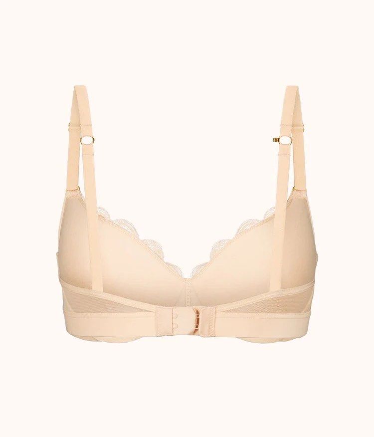 Lively Nude Lace No-Wire Push-Up Bra on Carousell