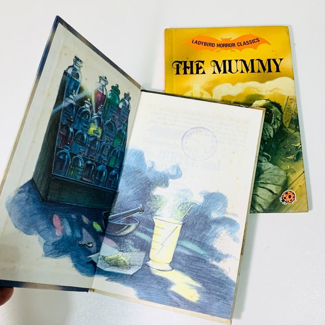 Lot of 4 Ladybird Books: The Mummy, Dracula, Frankenstein and The Strange Case of Dr Jekyll And ...