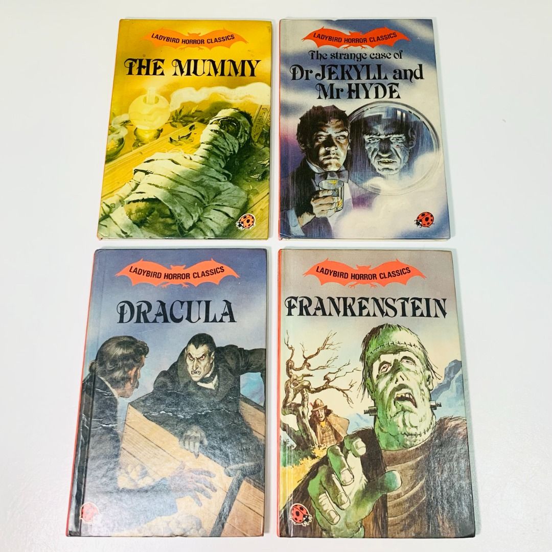Lot of 4 Ladybird Books: The Mummy, Dracula, Frankenstein and The Strange Case of Dr Jekyll And ...
