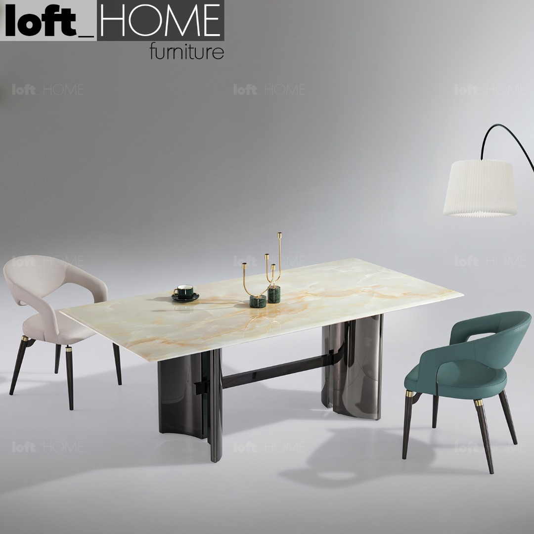 Modern Luxury Stone Dining Table BLITZ LUX, Furniture & Home Living ...