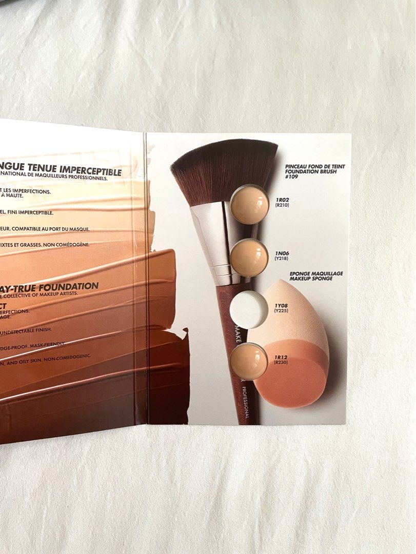 Make Up Forever HD Skin Foundation Sample Card, Beauty & Personal Care ...
