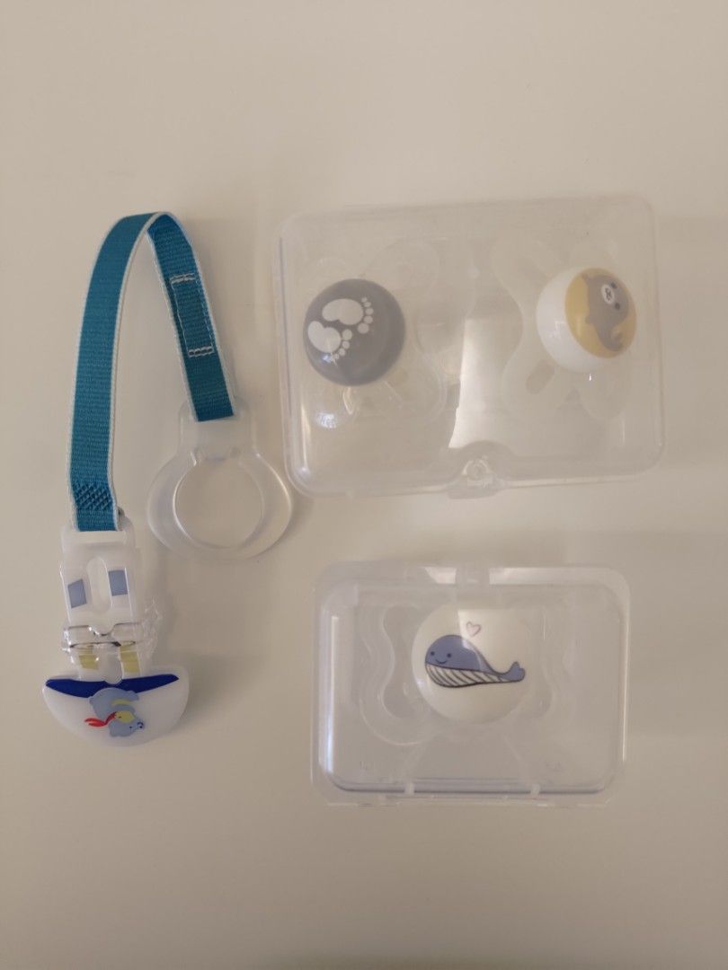 MAM pacifier x3 and Clipper, Babies & Kids, Nursing & Feeding, Soothers ...