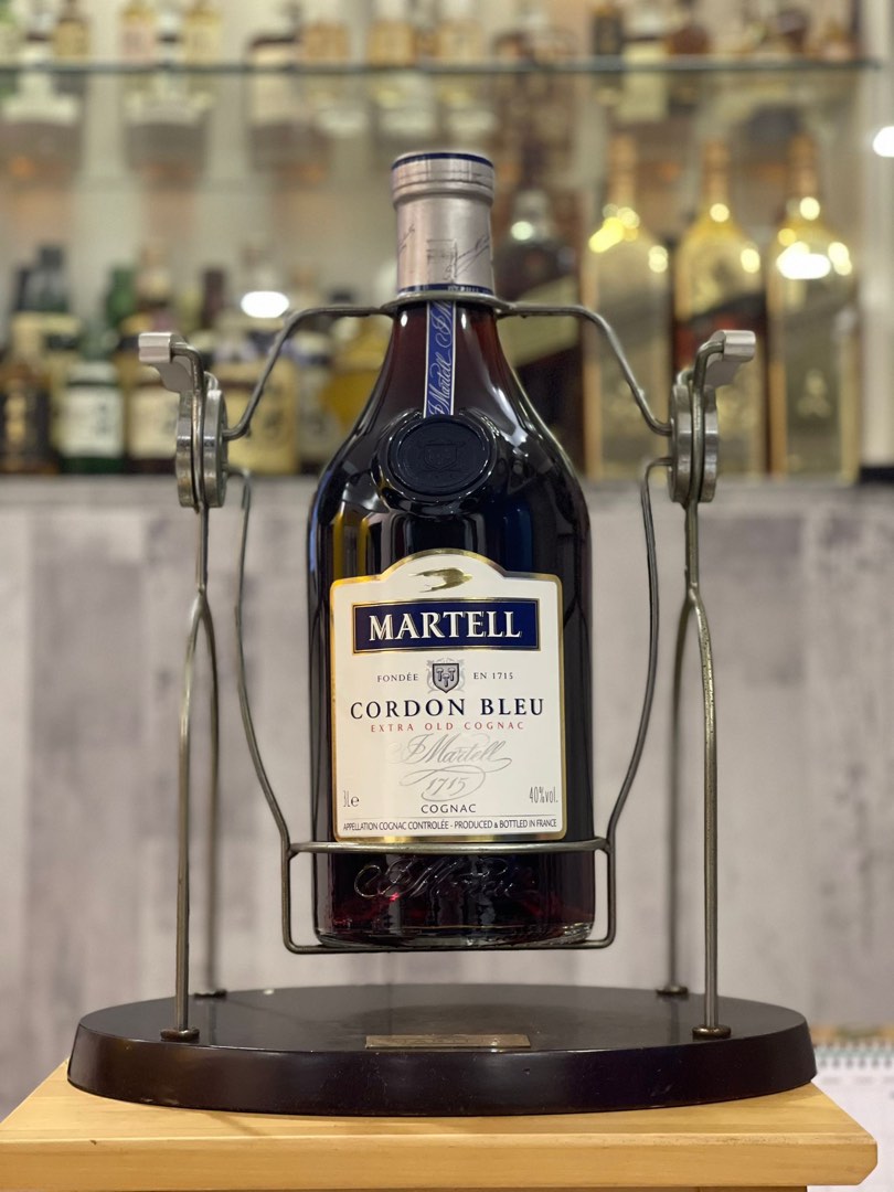 Martell Cordon Bleu 3L with Cradle, Food & Drinks, Alcoholic Beverages ...