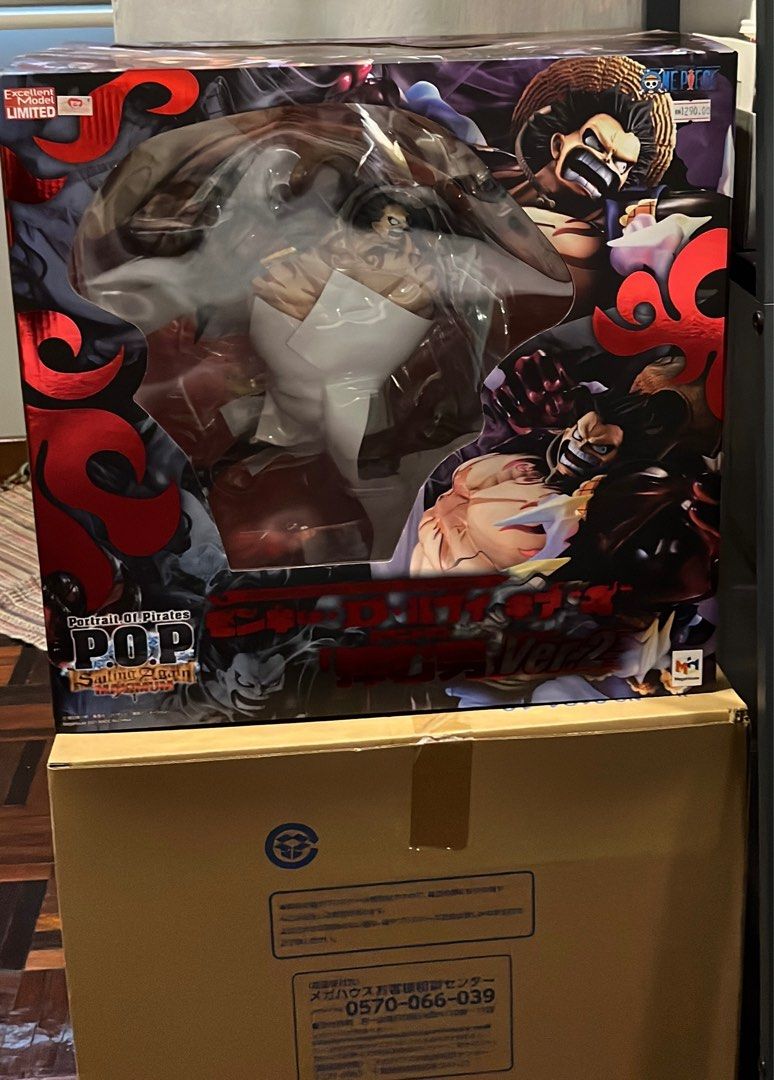 Megahouse POP SA Maximum One Piece Monkey D Luffy Gear 4 Figure, Video ...
