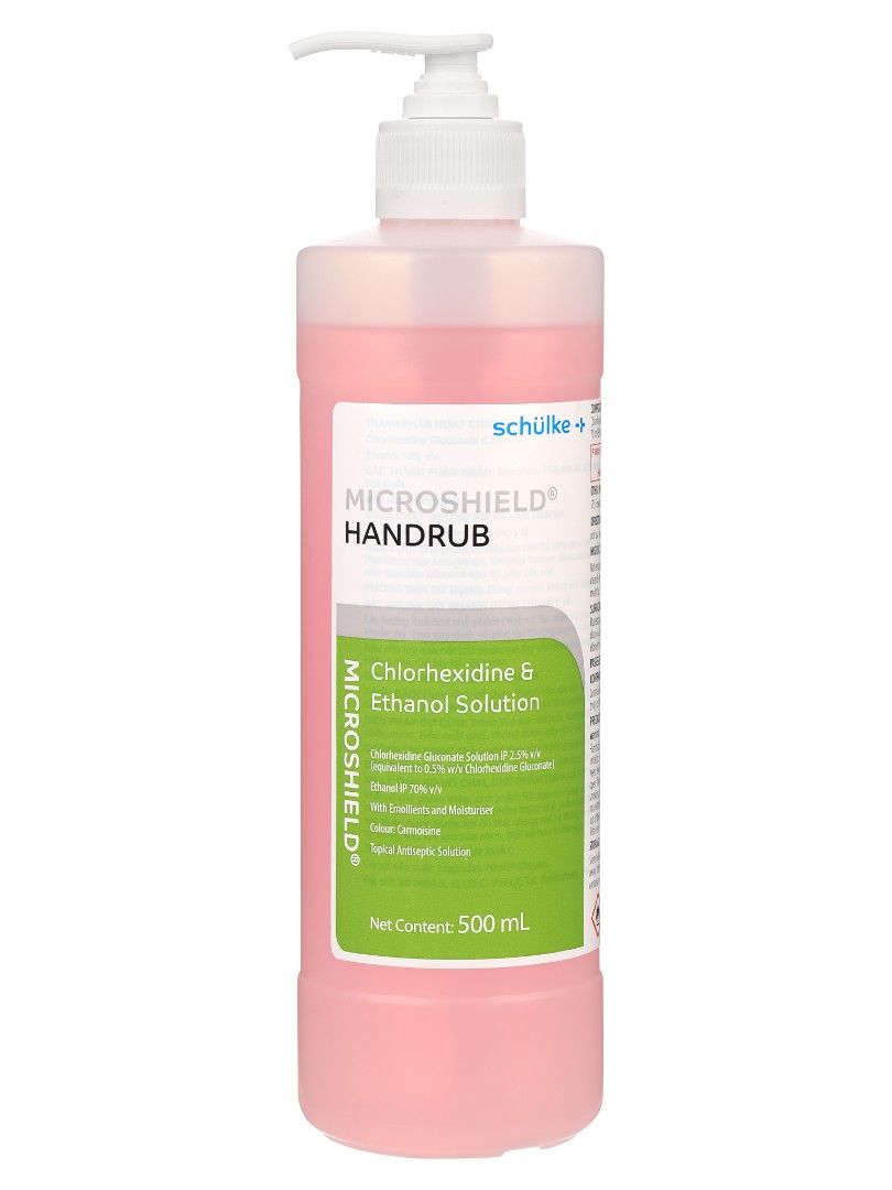 MICROSHIELD® Handrub Solution 500ml per bottle - Ethanol-based handrub ...