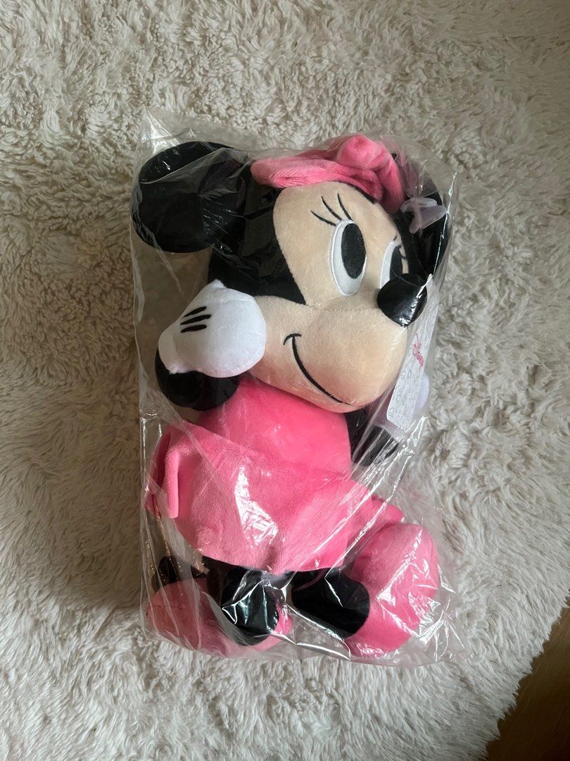 Minnie Mouse soft toy pink Mickey plushie Disney, Babies & Kids, Infant ...