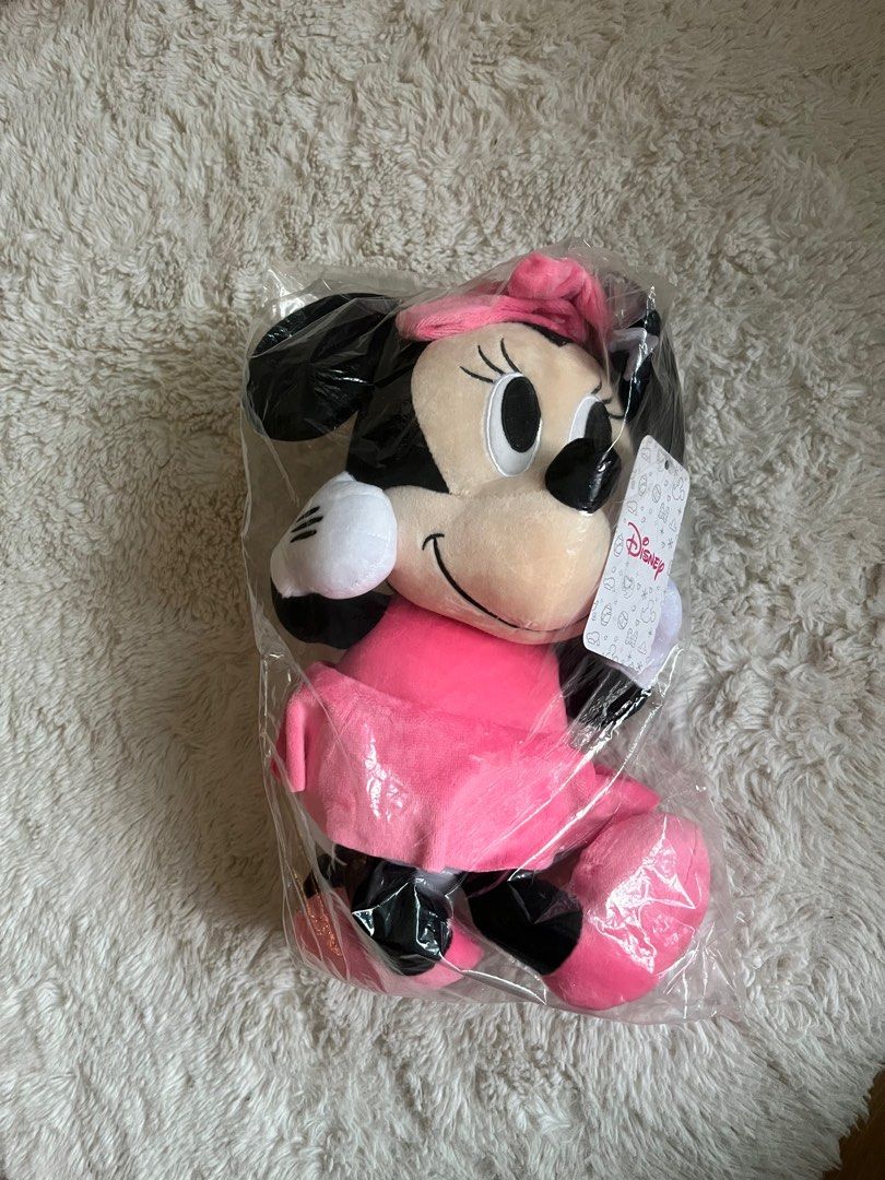 Minnie Mouse soft toy pink Mickey plushie Disney, Babies & Kids, Infant ...