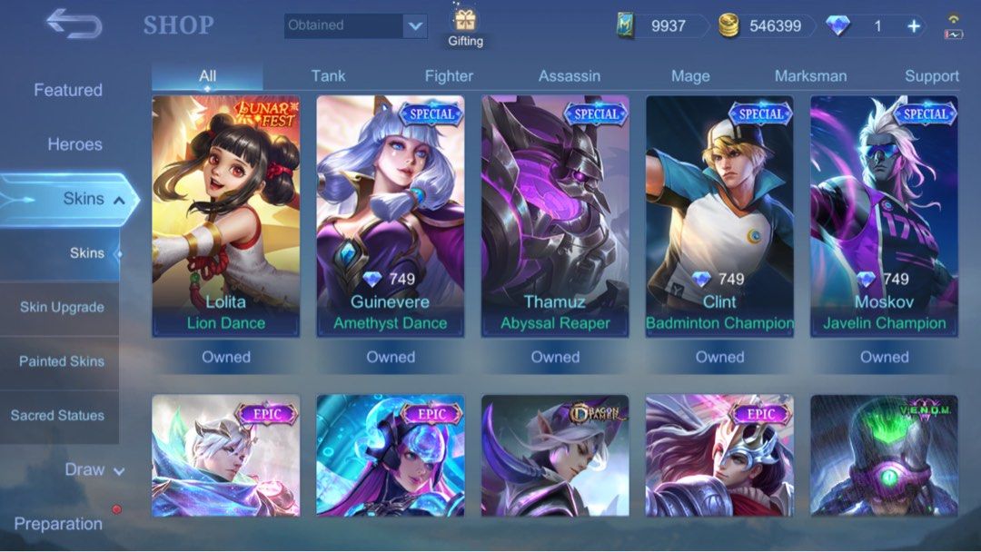 mlbb selling account, Video Gaming, Gaming Accessories, Game Gift Cards ...