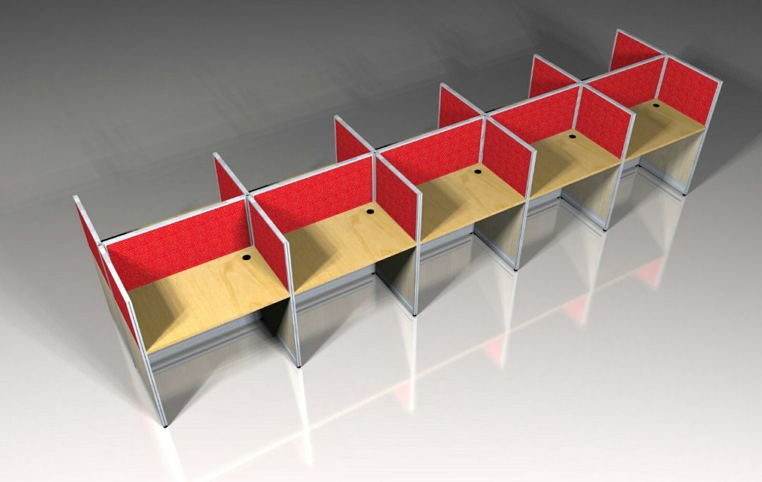 MODULAR OFFICE PARTITION - CUBICLES, Furniture & Home Living, Office ...