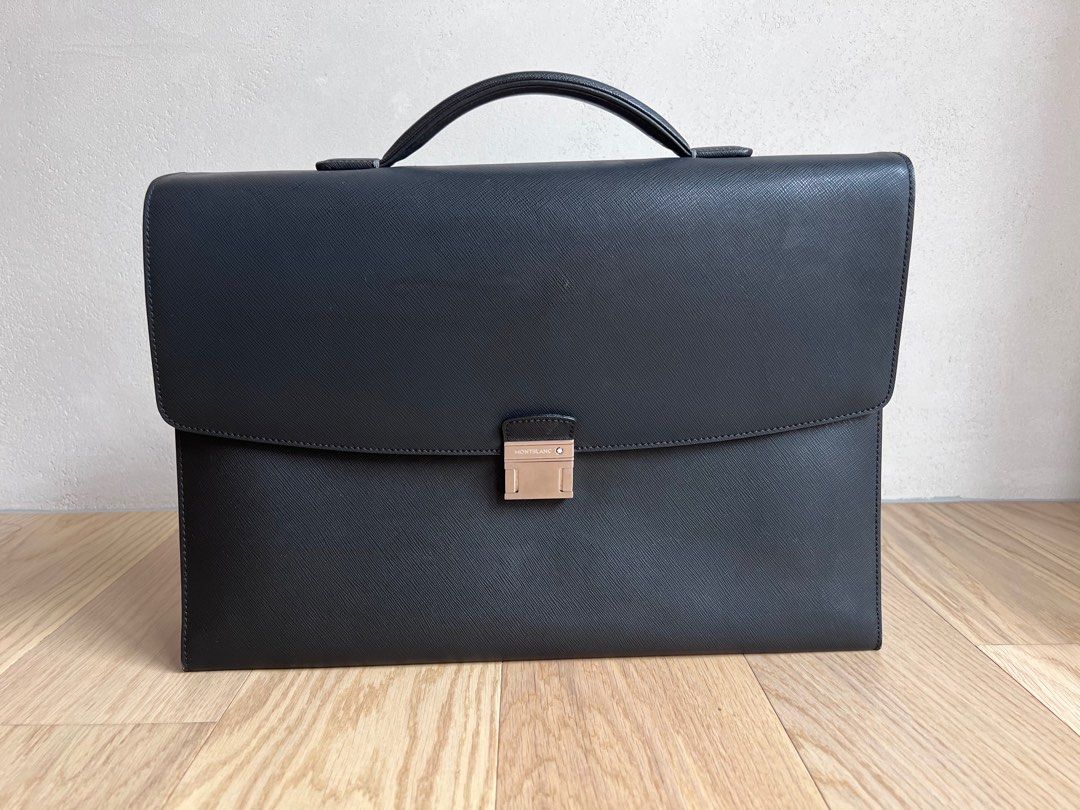 Montblanc Satorial Single Gusset Briefcase, Men's Fashion, Bags ...