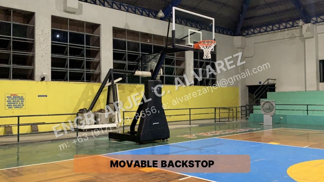 Movable Basketball Backstop for Indoor and Outdoor Use, Sports ...