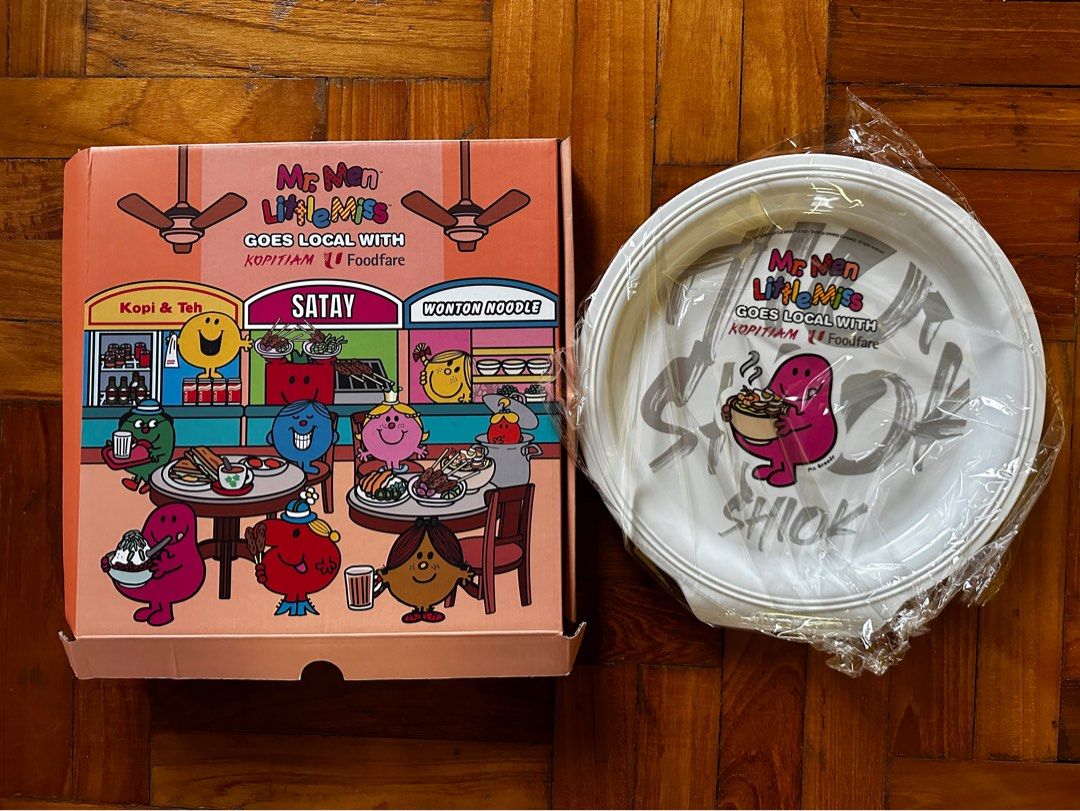 Mr Men Little Miss Plate Kopitiam Collaboration, Furniture & Home ...
