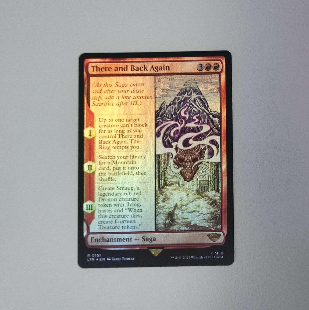 MTG LOTR There and Back Again (Foil), Hobbies & Toys, Toys & Games on ...